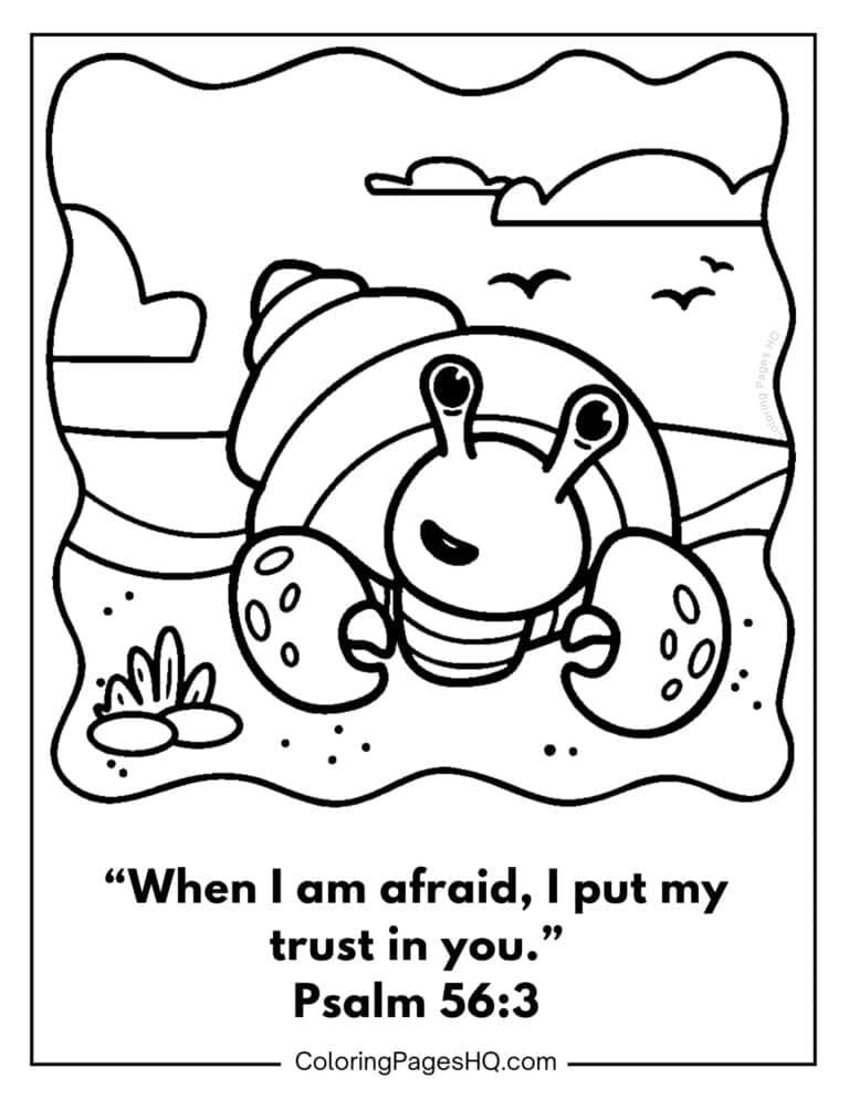 Engaging Ocean Theme Bible Verse Coloring Pages (Free PDF Printables ...