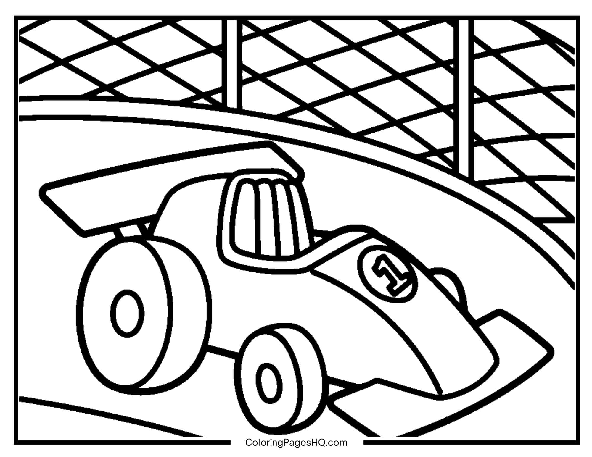 Car Coloring Pages (Free PDF Printables) - Coloring Pages HQ