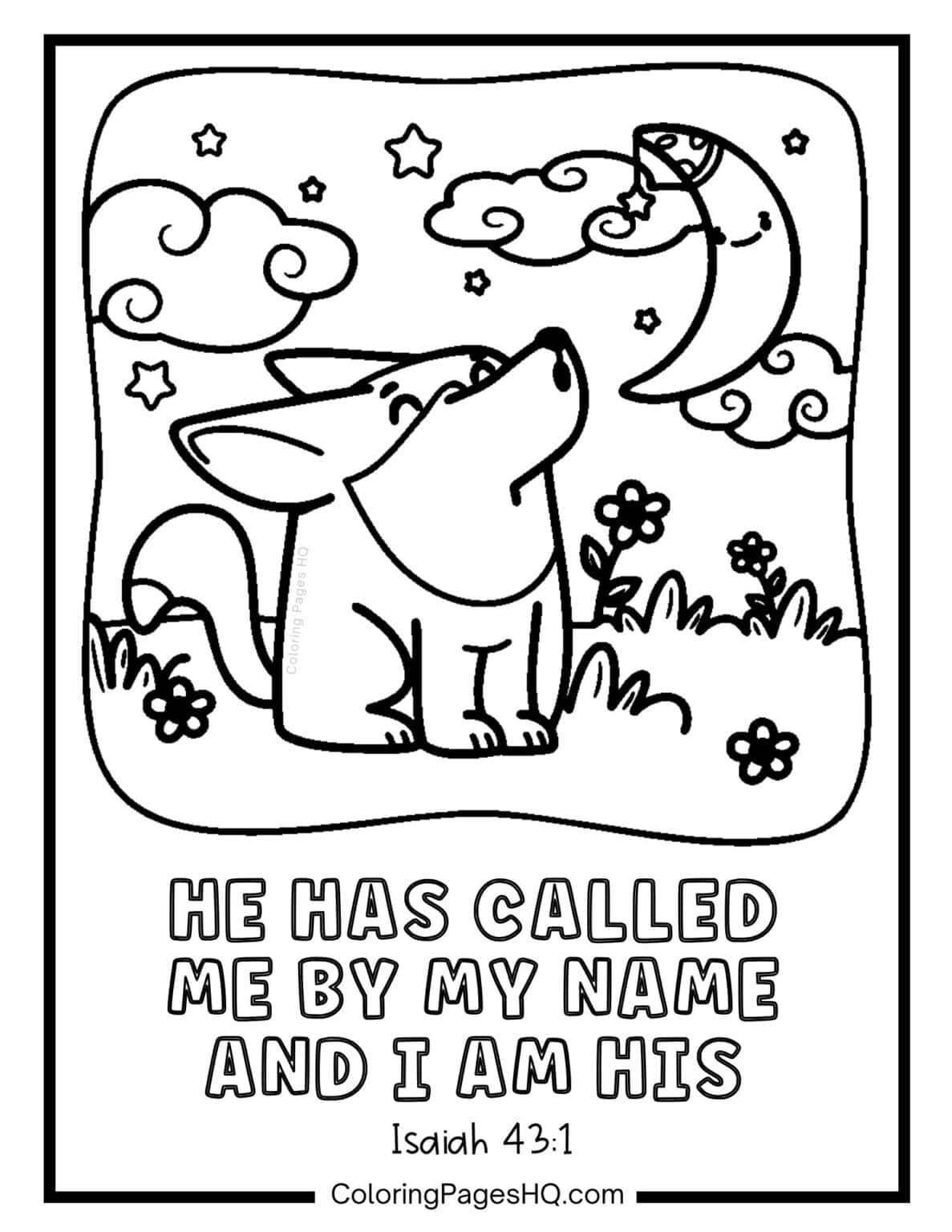 Animal Theme Bible Verse Coloring Pages (Free PDF Printables ...