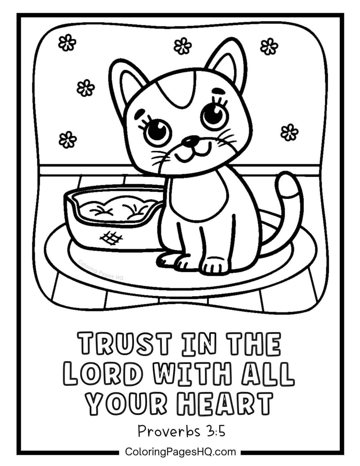 Animal Theme Bible Verse Coloring Pages (Free PDF Printables ...