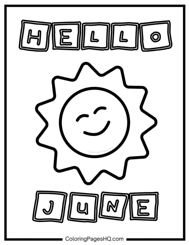 Months of the Year Coloring Pages (Free PDF Printables) - Coloring Pages HQ