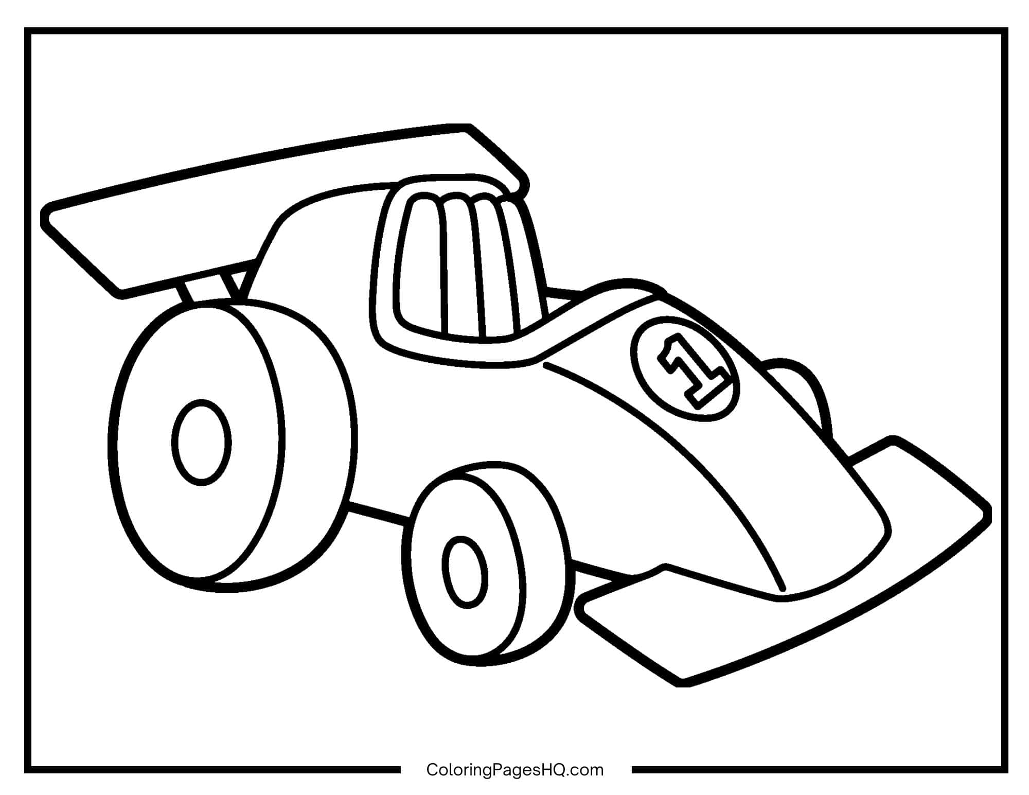 Car Coloring Pages (Free PDF Printables) - Coloring Pages HQ
