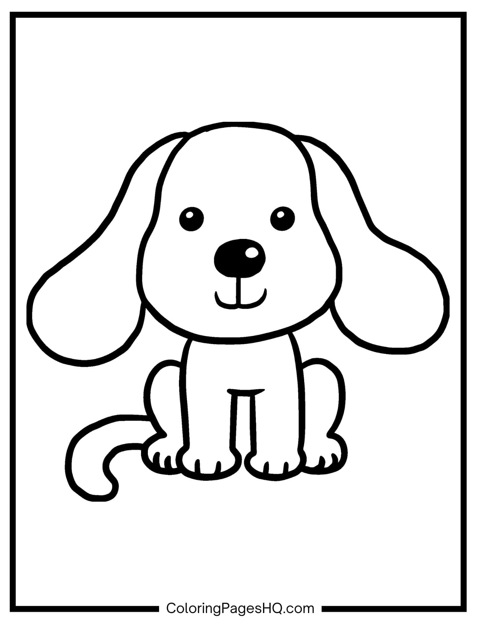 Cute Dog Coloring Pages (Free PDF Printables) - Coloring Pages HQ