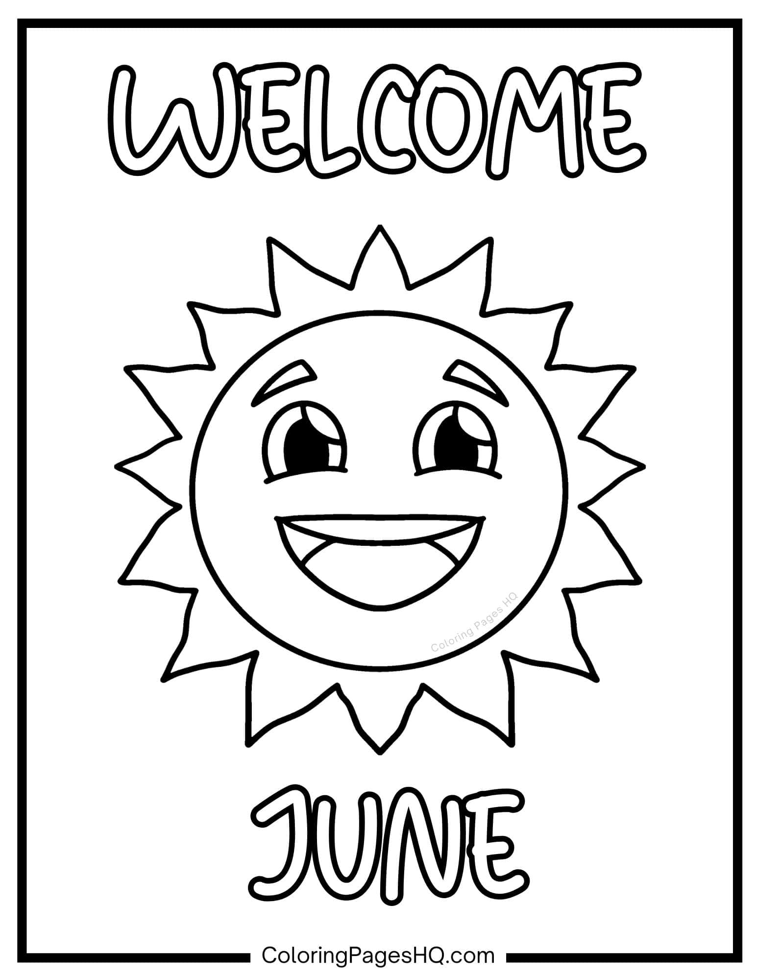 June Coloring Pages (Free PDF Printables) - Coloring Pages HQ