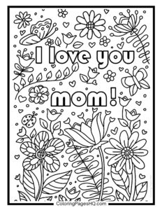 Lovely Mother's Day Coloring Pages (Free PDF Printables) - Coloring ...