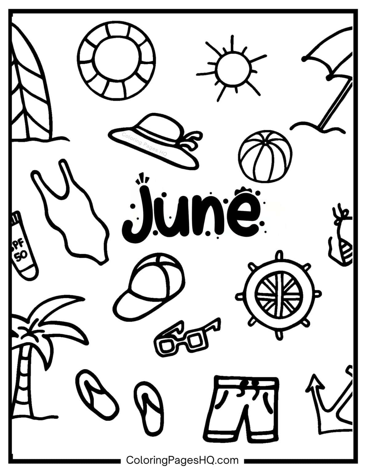 June Coloring Pages (Free PDF Printables) - Coloring Pages HQ