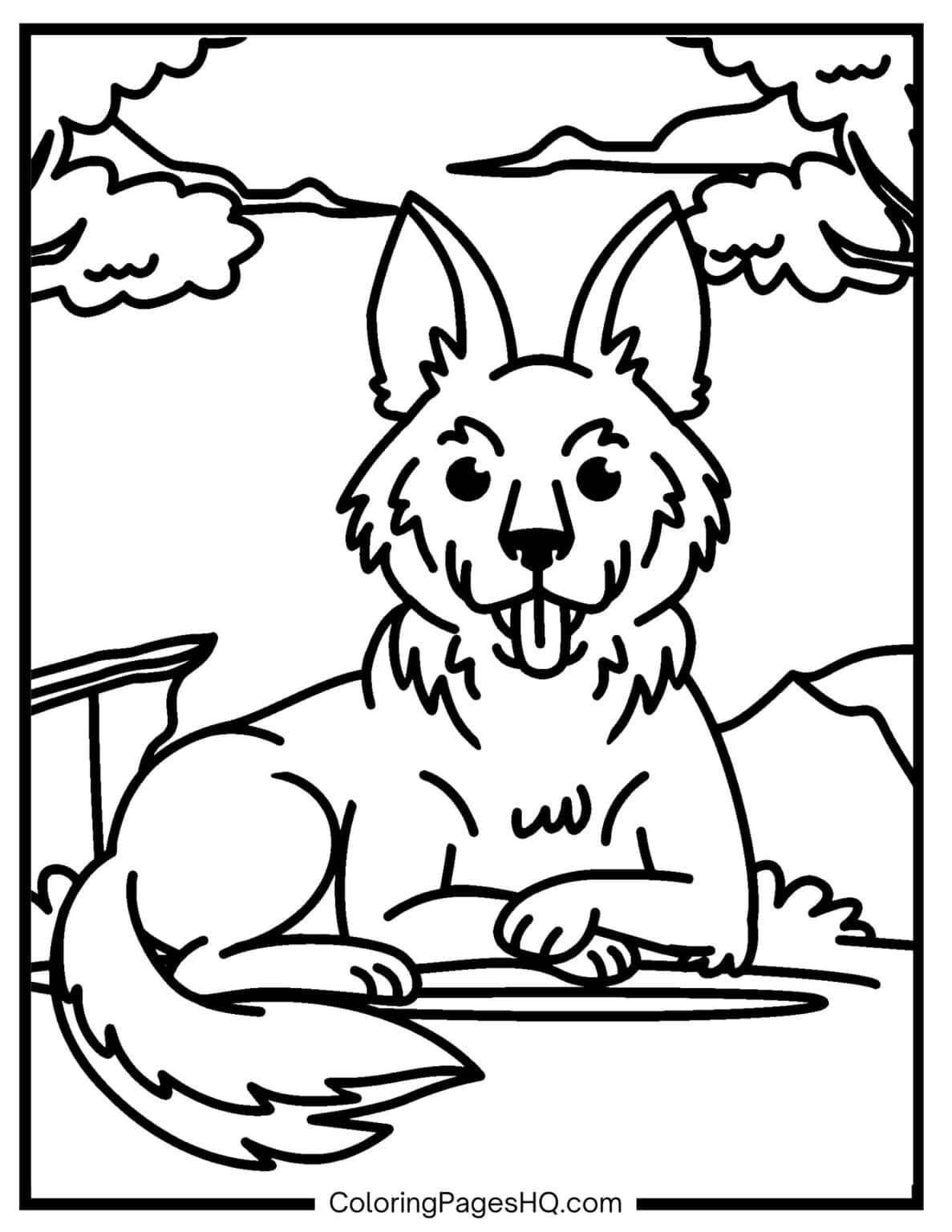 Cute Dog Coloring Pages (Free PDF Printables) - Coloring Pages HQ