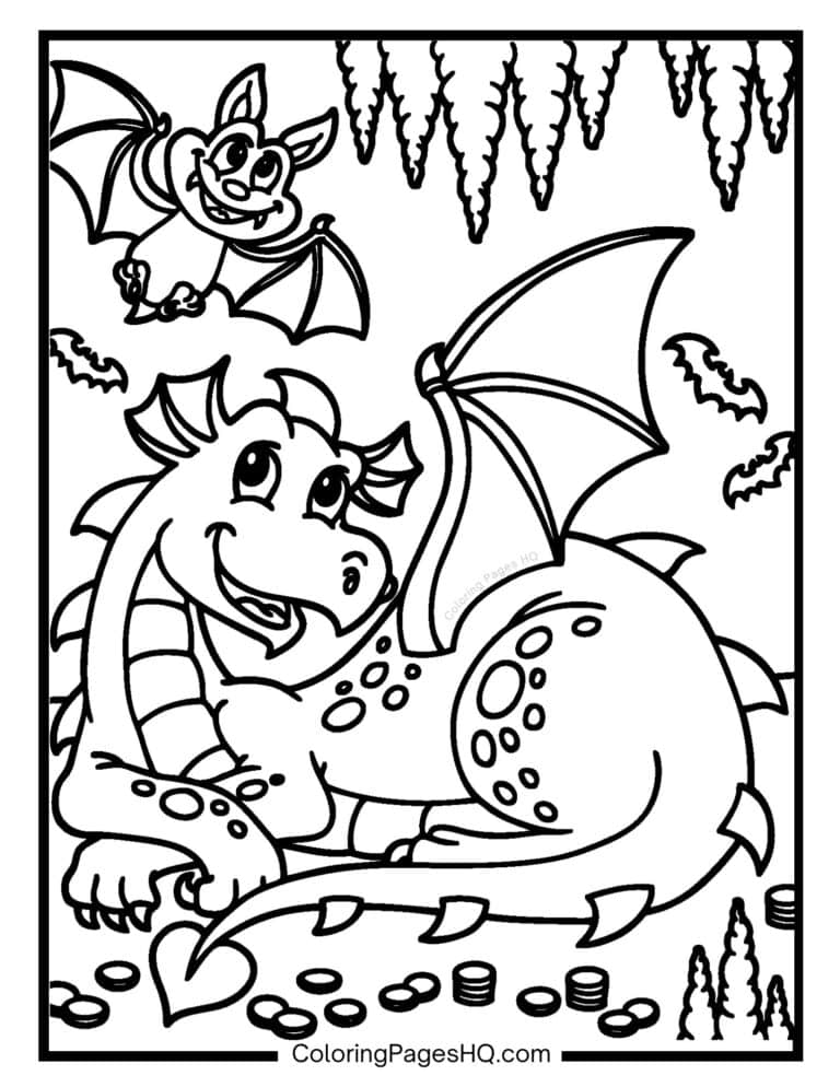 Dragon Coloring Pages (Free PDF Printables) - Coloring Pages HQ