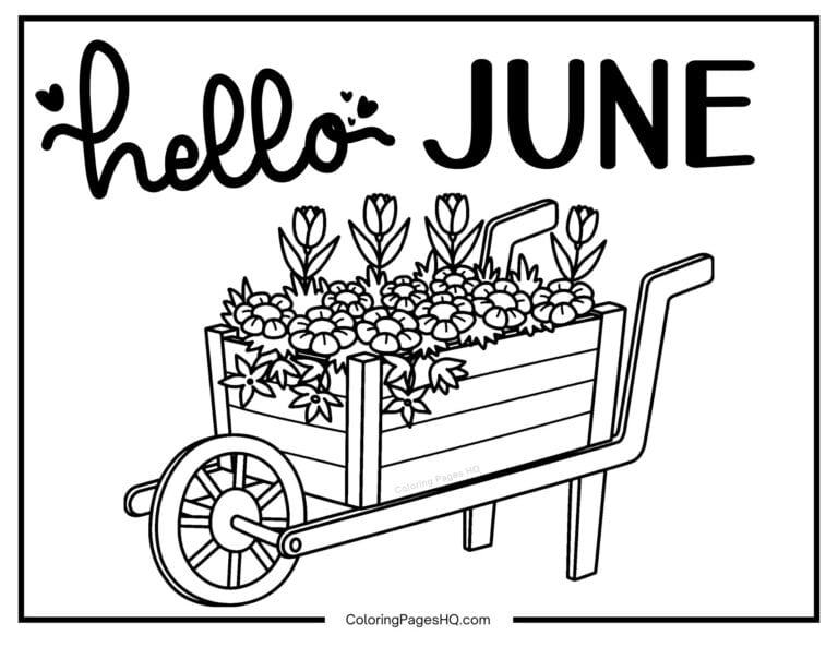 June Coloring Pages (Free PDF Printables) - Coloring Pages HQ