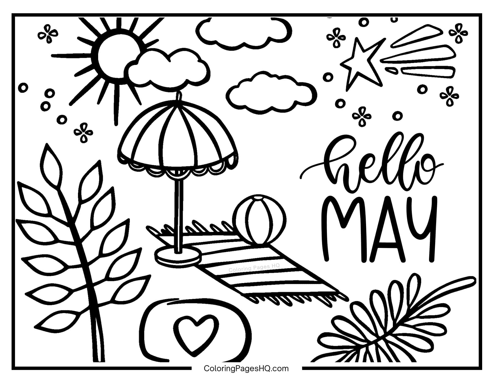 May Coloring Pages (Free PDF Printables) - Coloring Pages HQ