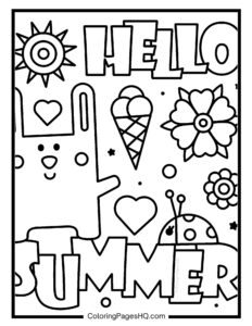 Fun Summer Coloring Pages (Free PDF Printables) - Coloring Pages HQ