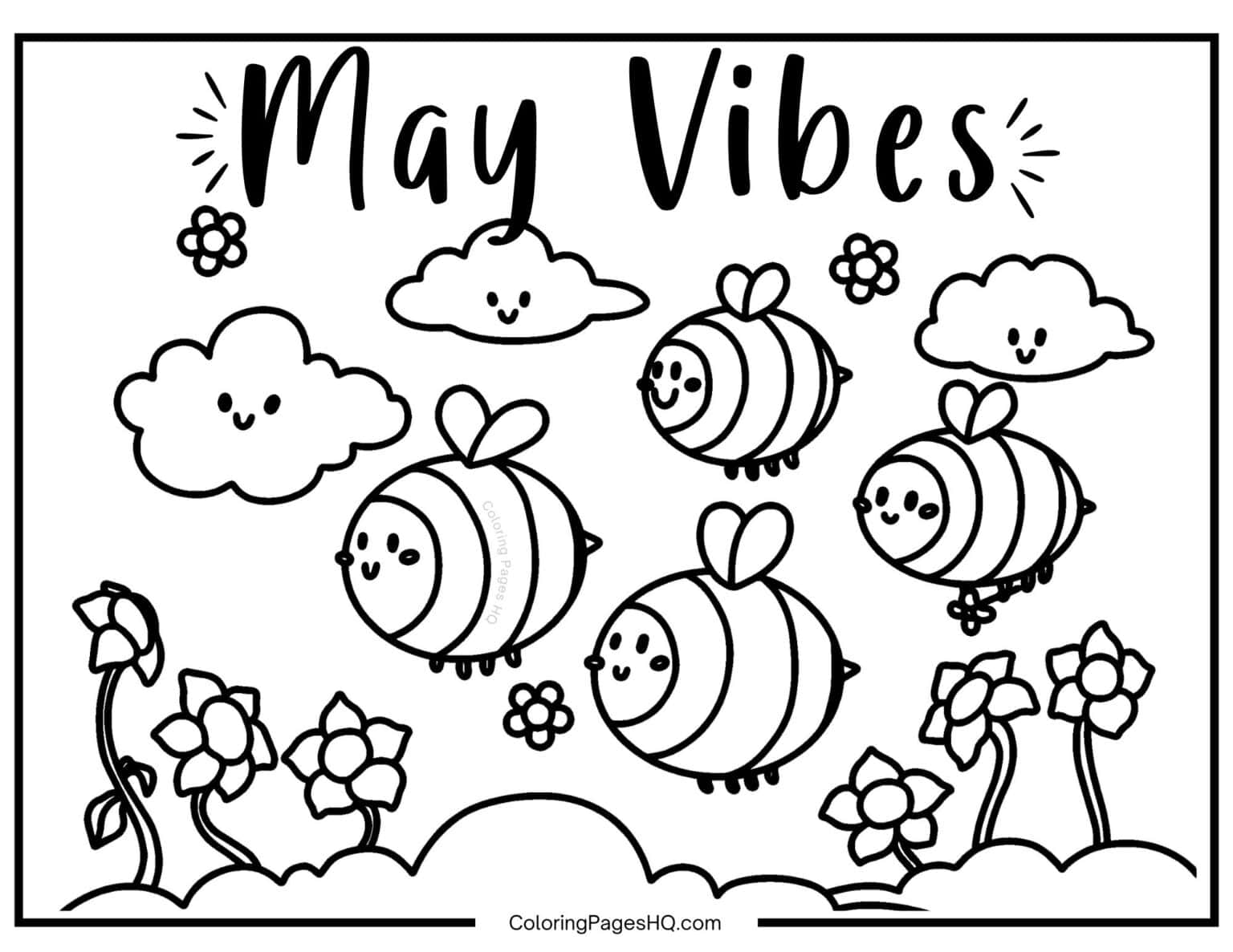 May Coloring Pages (Free PDF Printables) - Coloring Pages HQ