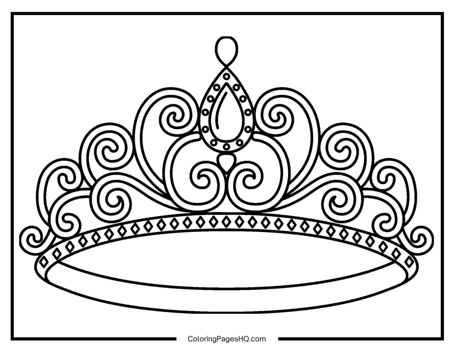 Pretty Princess Coloring Pages (Free PDF Printables) - Coloring Pages HQ