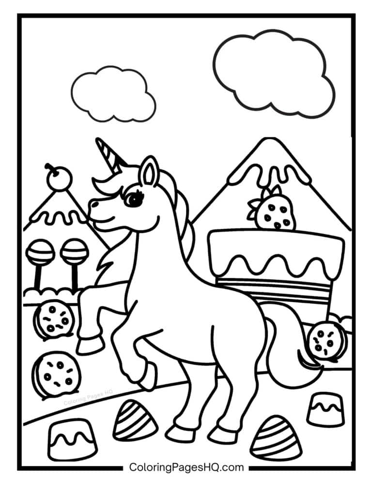 Enchanting Unicorn Coloring Pages (Free PDF Printables) - Coloring Pages HQ