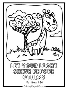Cute God is with You Coloring Pages (Free PDF Printables) - Coloring ...