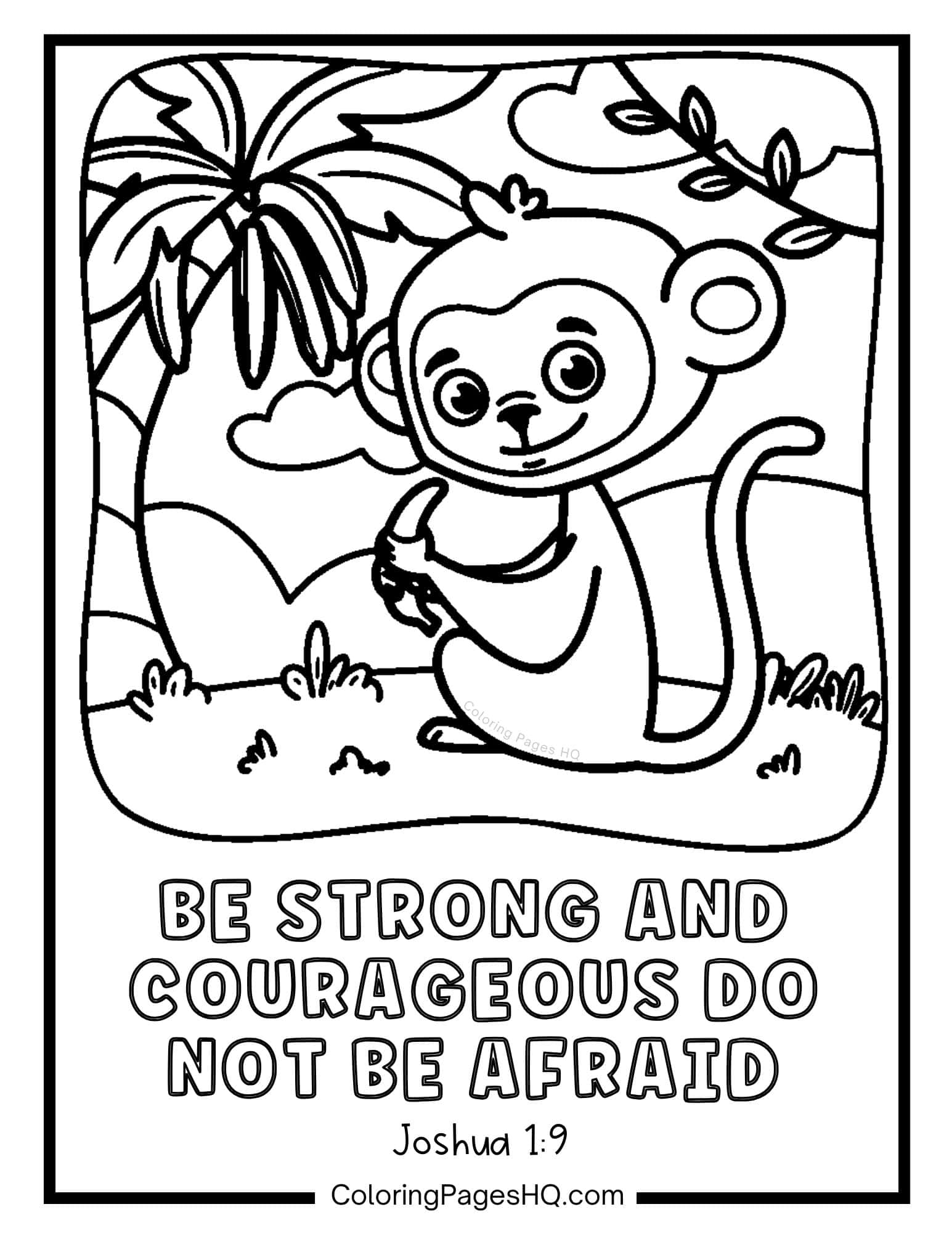 Animal Theme Bible Verse Coloring Pages (Free PDF Printables ...