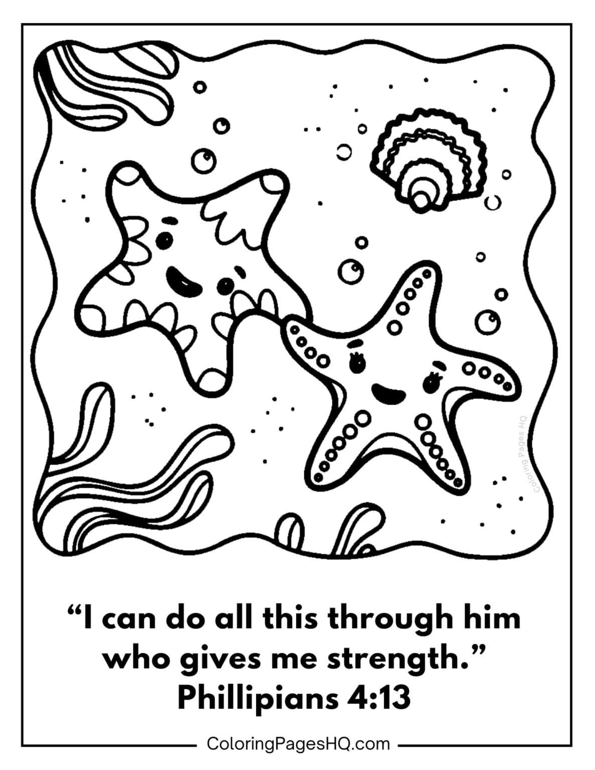 Engaging Ocean Theme Bible Verse Coloring Pages (Free PDF Printables ...
