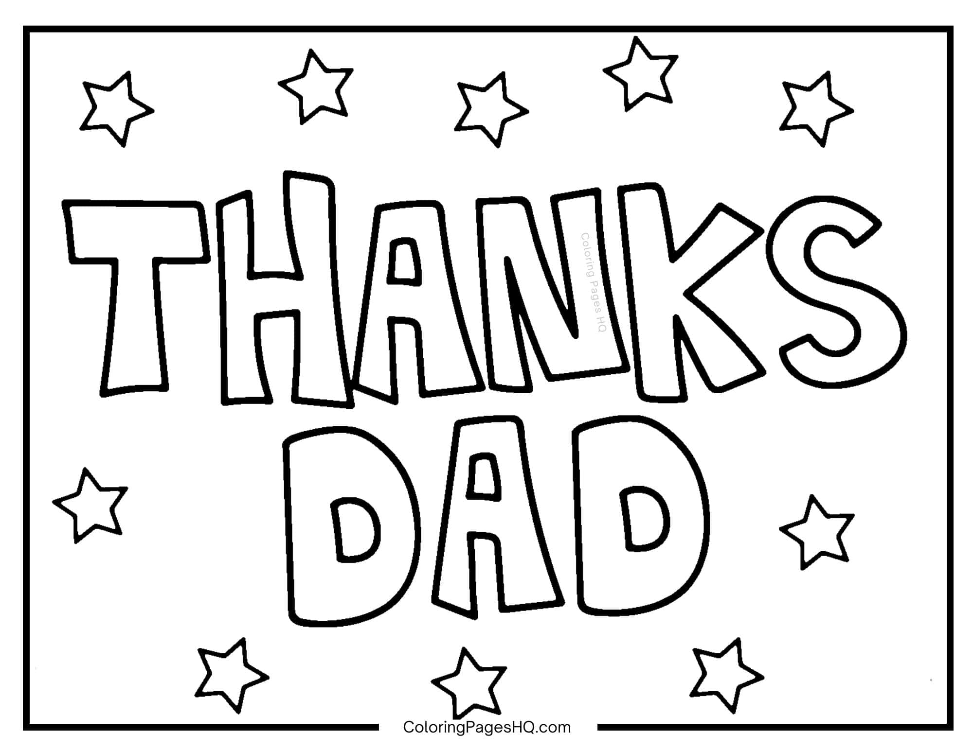 Father's Day Coloring Pages (Free PDF Printables) - Coloring Pages HQ