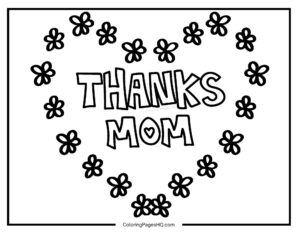 Lovely Mother's Day Coloring Pages (Free PDF Printables) - Coloring ...