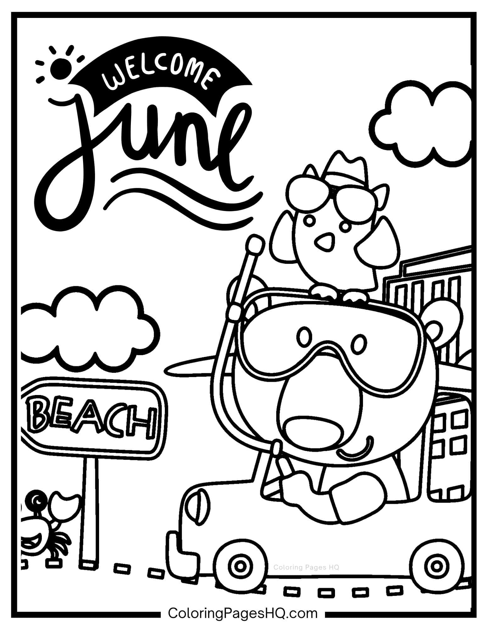 June Coloring Pages (Free PDF Printables) - Coloring Pages HQ