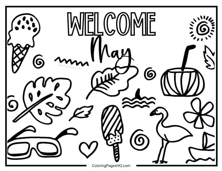 May Coloring Pages (Free PDF Printables) - Coloring Pages HQ