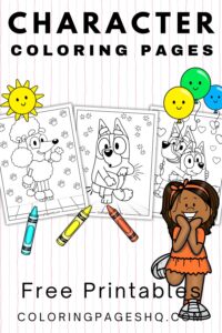 Character Coloring Pages (Free PDF Printables) - Coloring Pages HQ