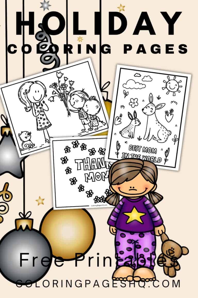 Holiday Coloring Pages (Free PDF Printables) - Coloring Pages HQ
