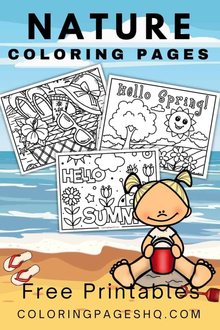 Nature Coloring Pages (Free PDF Printables) - Coloring Pages HQ