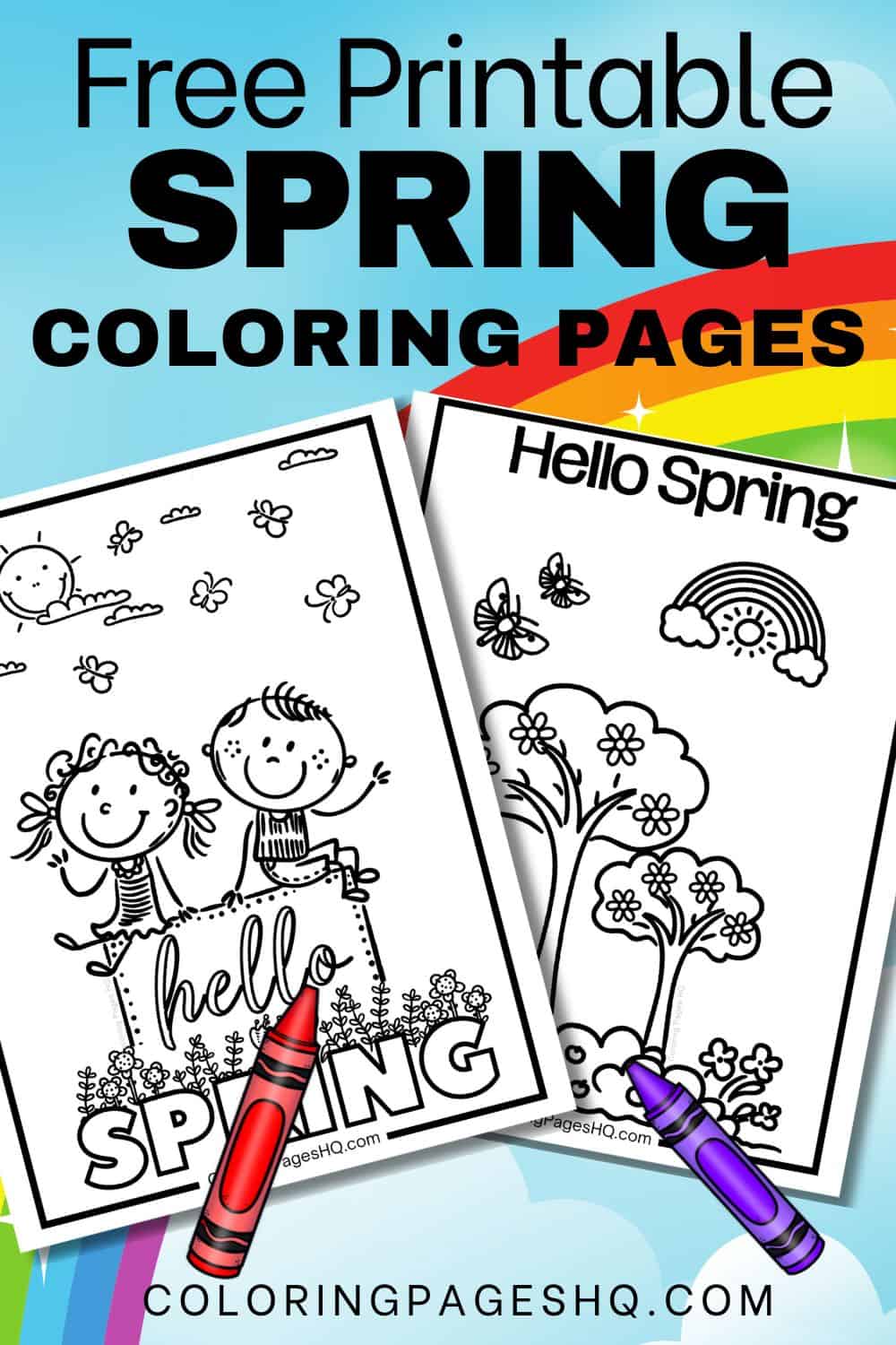 Cute Spring Coloring Pages (Free PDF Printables) - Coloring Pages HQ
