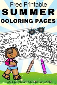Fun Summer Coloring Pages (Free PDF Printables) - Coloring Pages HQ