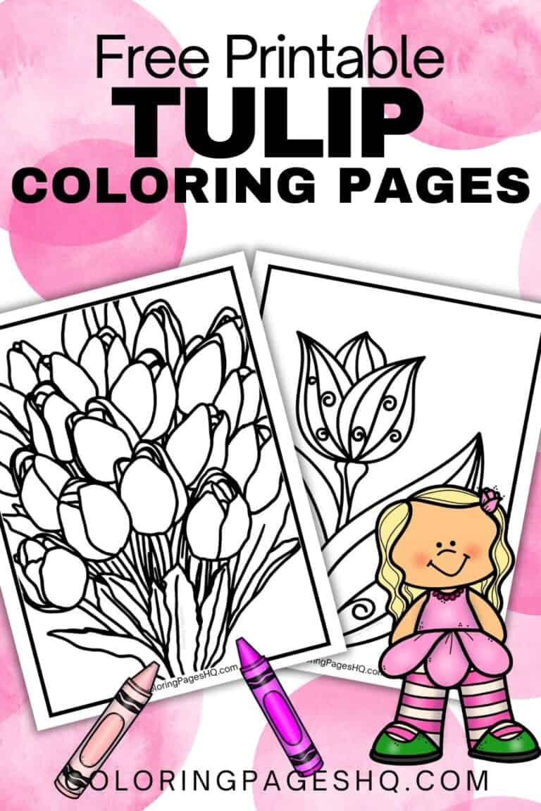 Tulip Coloring Pages (Free PDF Printables) - Coloring Pages HQ