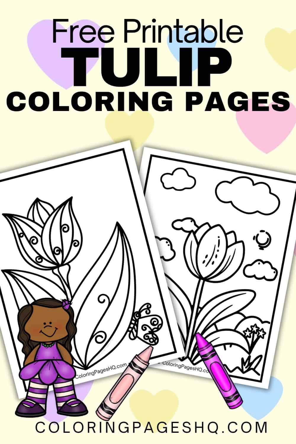 Tulip Coloring Pages (Free PDF Printables) - Coloring Pages HQ
