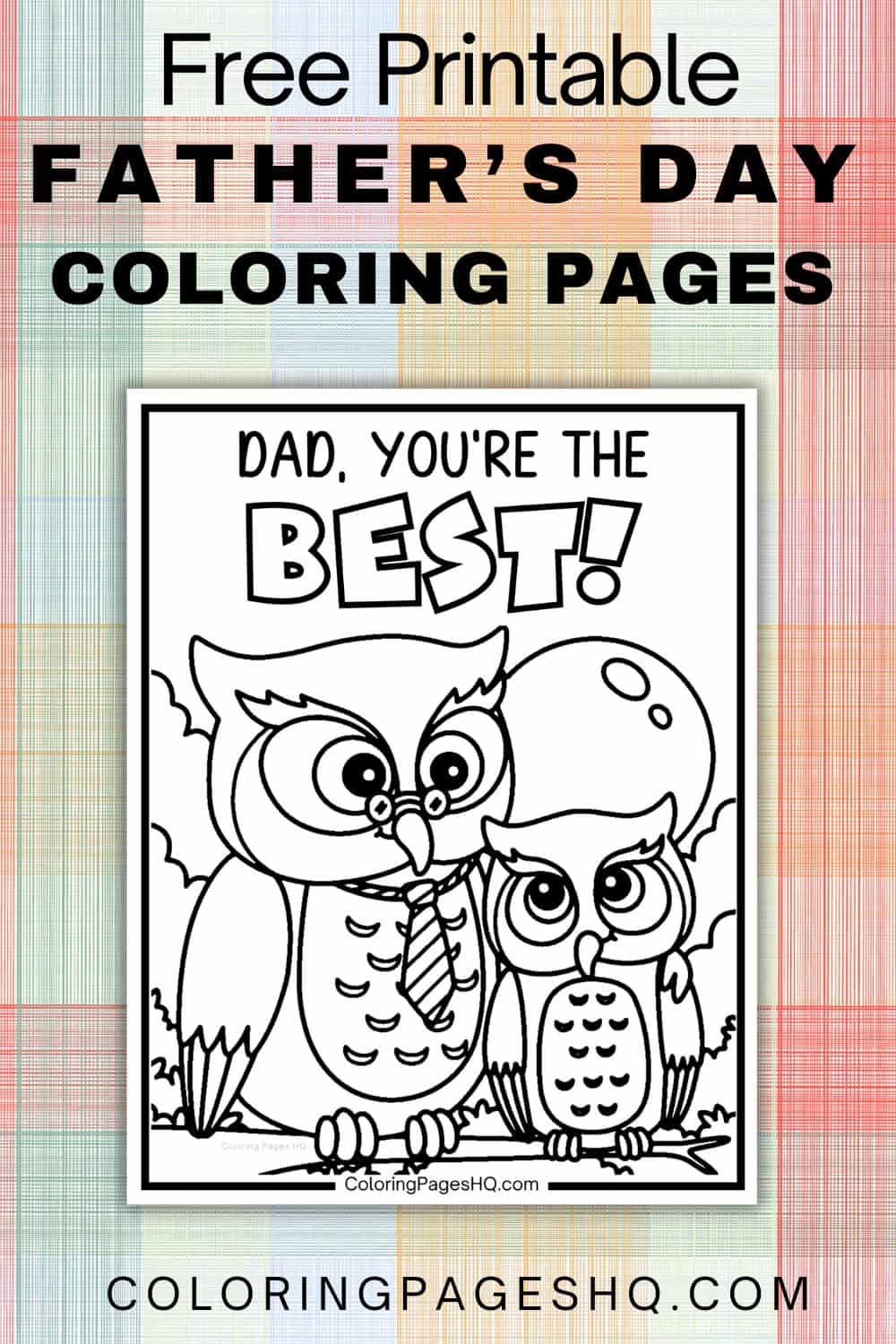 Father's Day Coloring Pages (Free PDF Printables) - Coloring Pages HQ