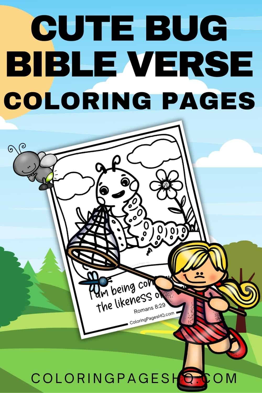 Cute Bug Theme Bible Verse Affirmations for Kids (Free PDF Printables ...