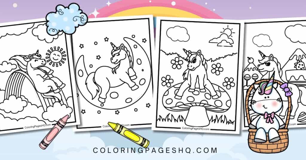 Enchanting Unicorn Coloring Pages (Free PDF Printables) - Coloring Pages HQ