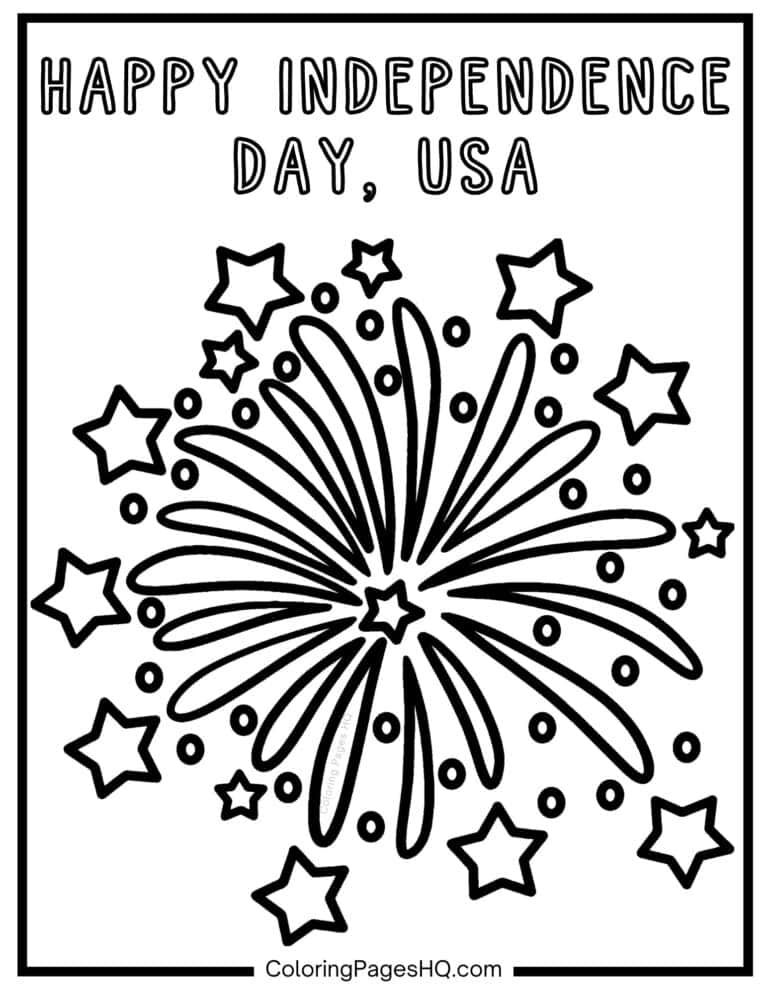 July 4 Coloring Pages (Free PDF Printables) - Coloring Pages HQ