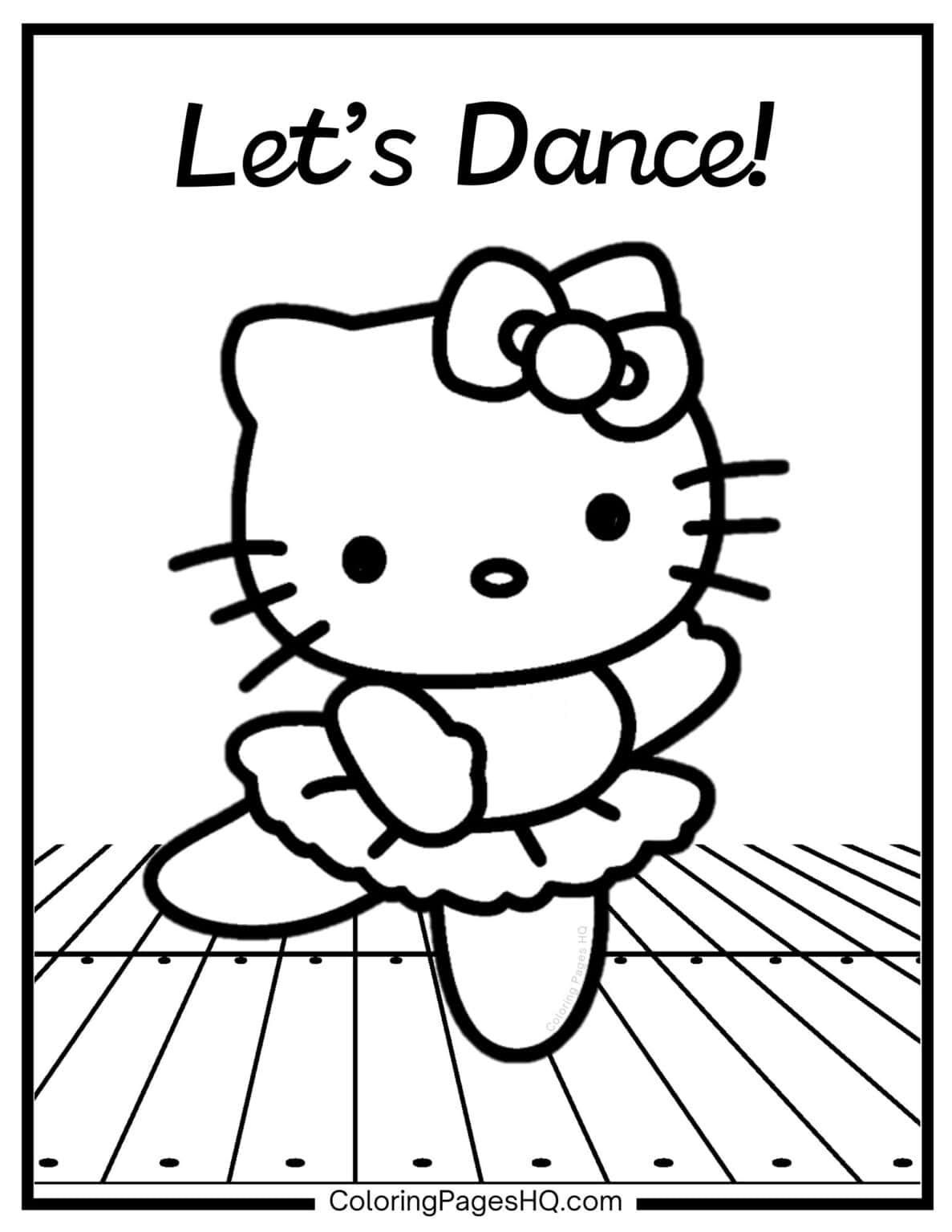 Cute Hello Kitty Coloring Pages (Free PDF Printables) - Coloring Pages HQ