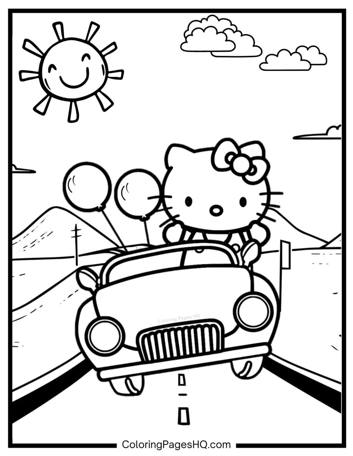 Cute Hello Kitty Coloring Pages (Free PDF Printables) - Coloring Pages HQ