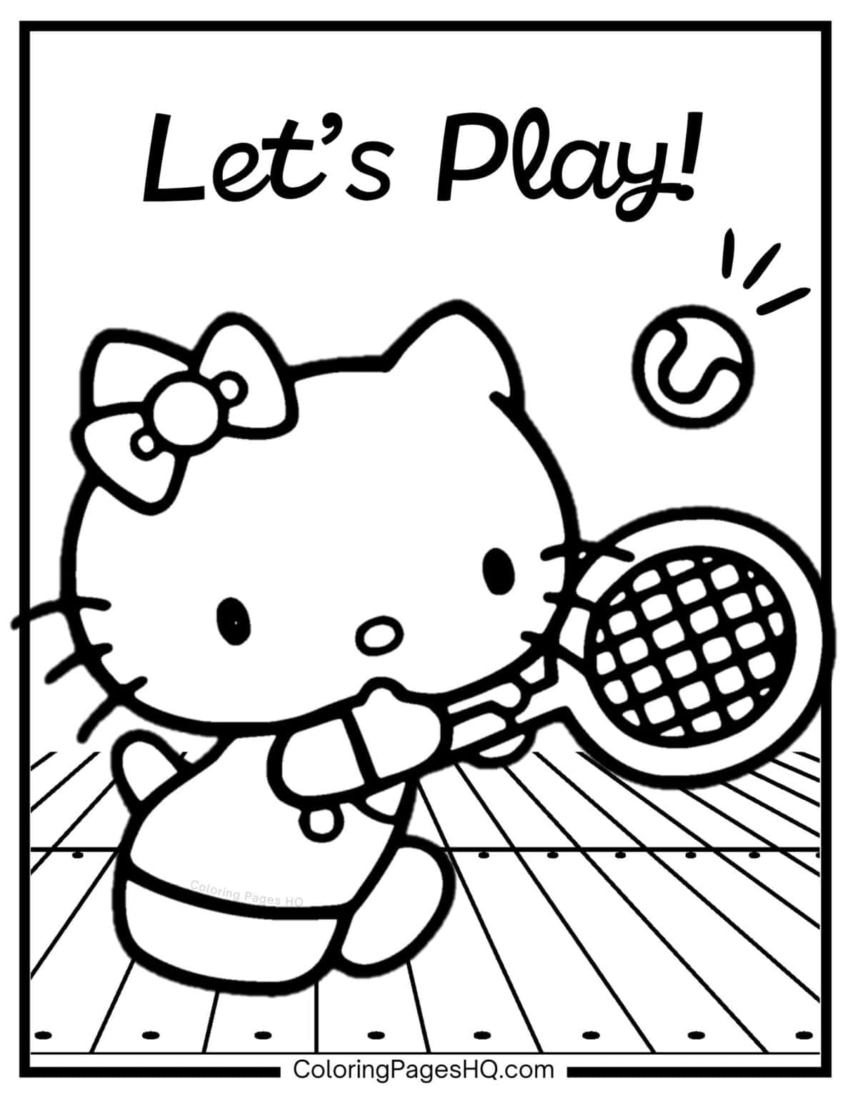 Cute Hello Kitty Coloring Pages (Free PDF Printables) - Coloring Pages HQ