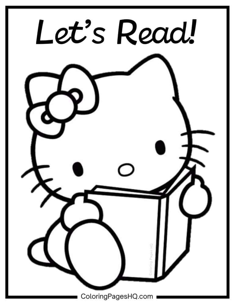Cute Hello Kitty Coloring Pages (Free PDF Printables) - Coloring Pages HQ