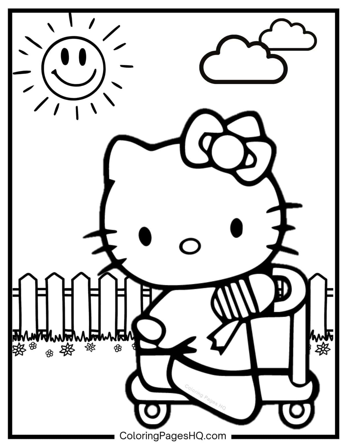 Cute Hello Kitty Coloring Pages (Free PDF Printables) - Coloring Pages HQ