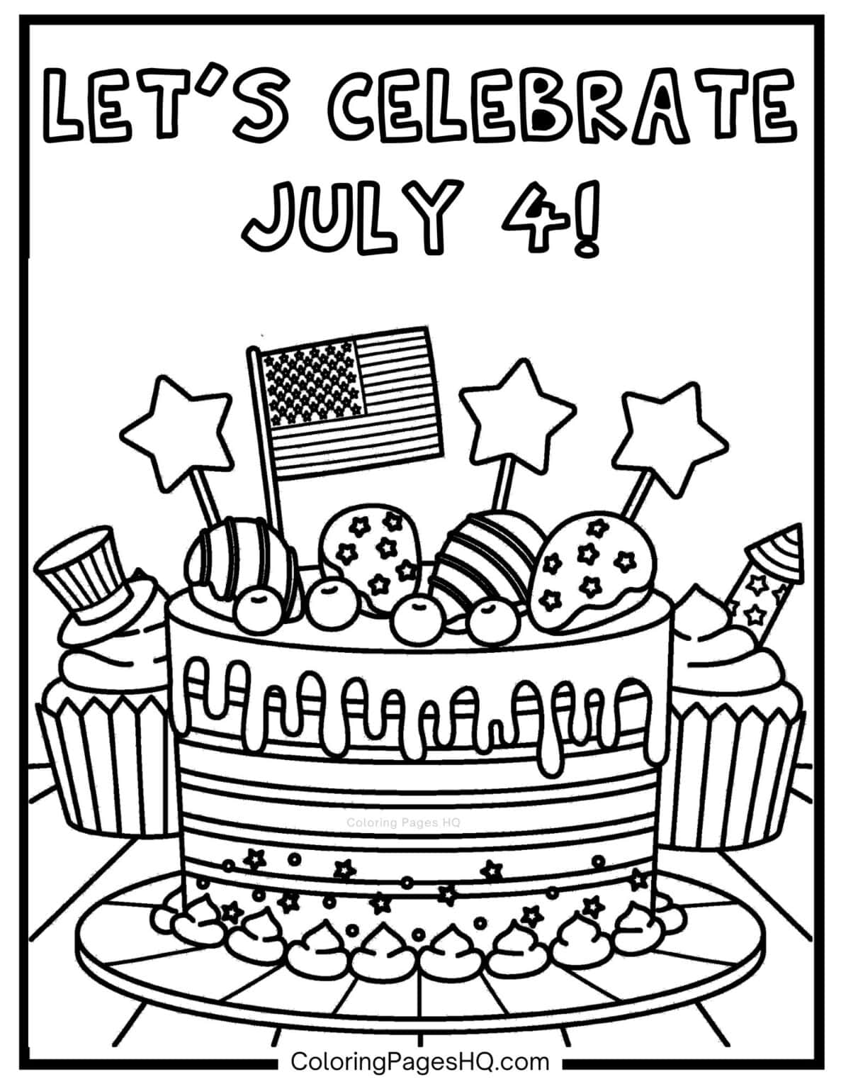 July 4 Coloring Pages (Free PDF Printables) - Coloring Pages HQ