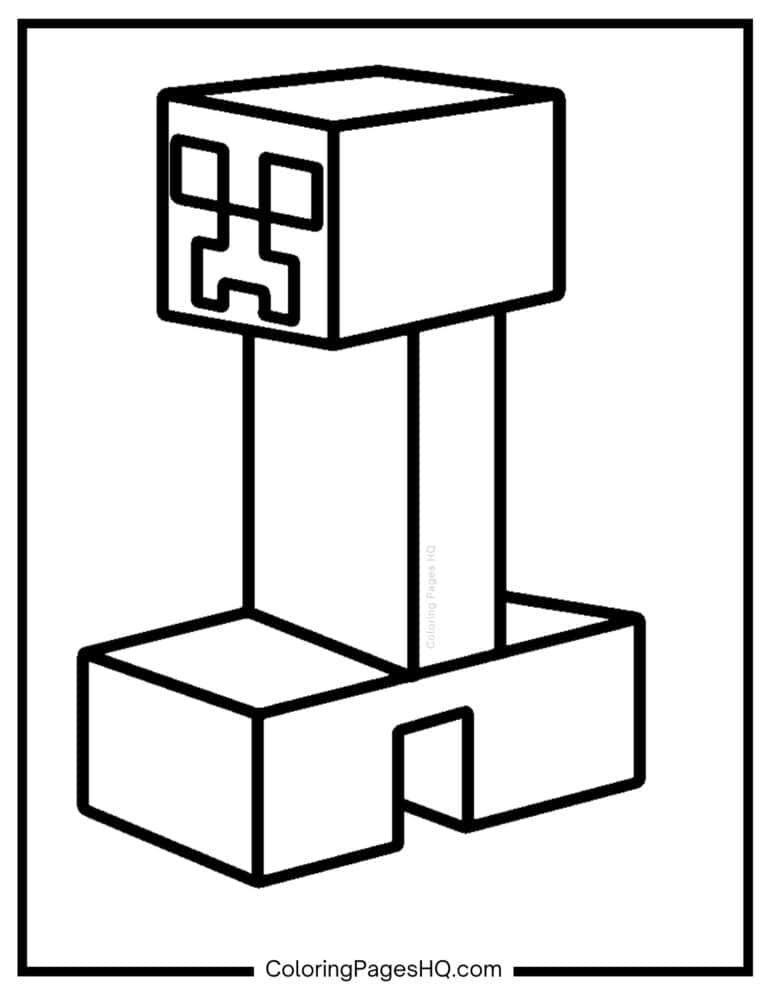 Minecraft Coloring Pages (Free PDF Printables) - Coloring Pages HQ