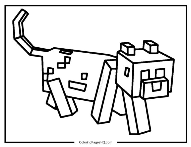 Minecraft Coloring Pages (Free PDF Printables) - Coloring Pages HQ