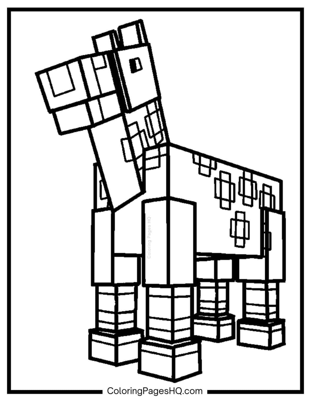 Minecraft Coloring Pages (Free PDF Printables) - Coloring Pages HQ