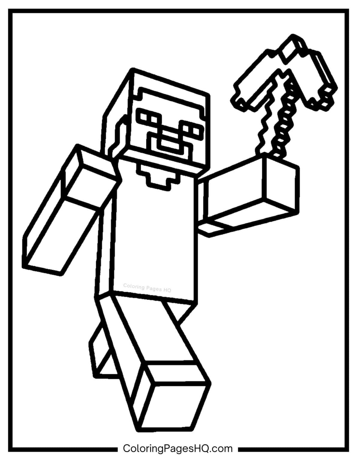 Minecraft Coloring Pages (Free PDF Printables) - Coloring Pages HQ