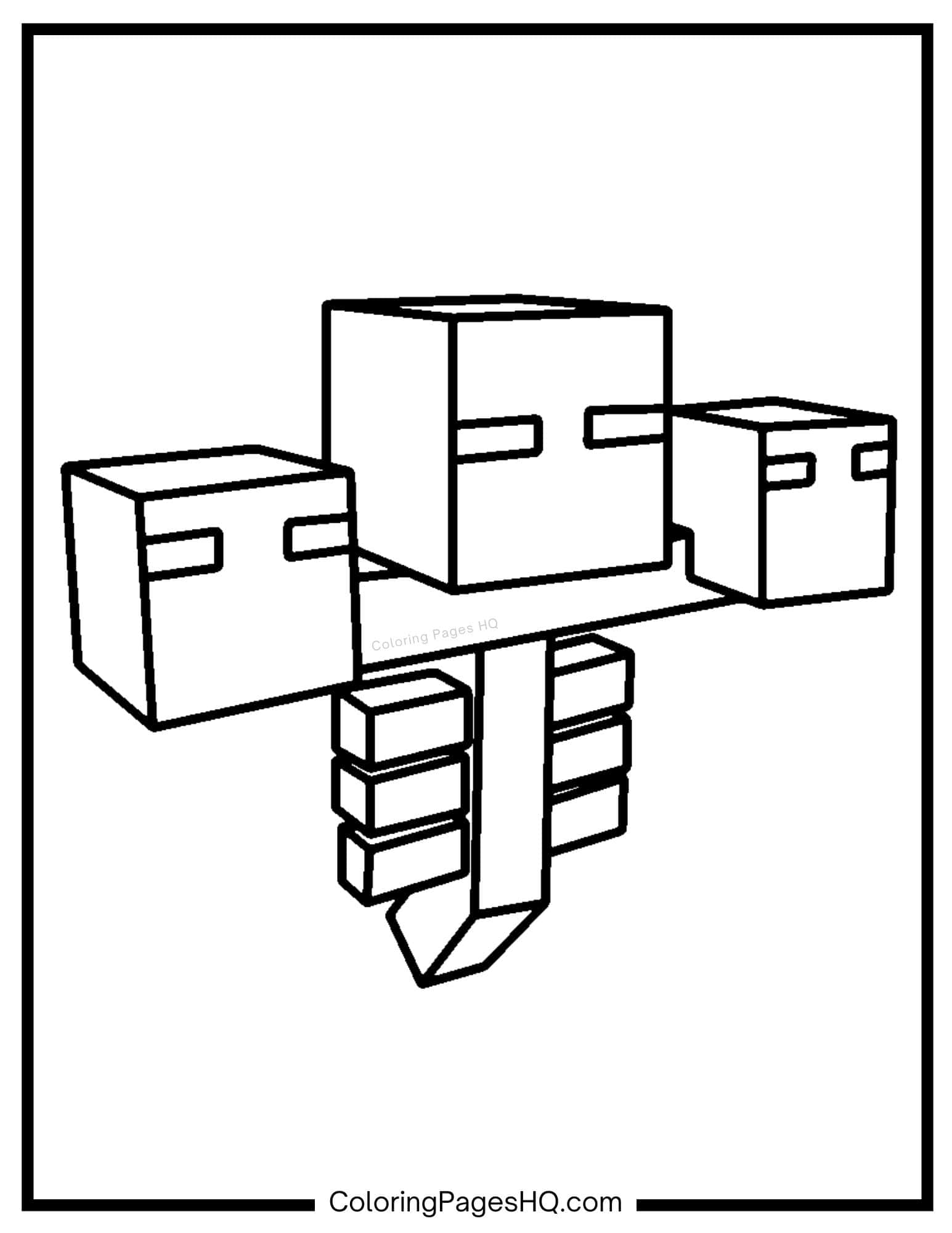 Minecraft Coloring Pages (Free PDF Printables) - Coloring Pages HQ