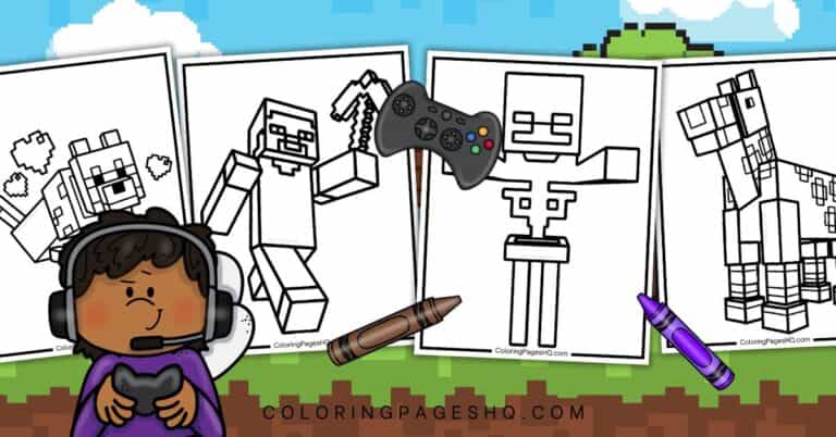 Minecraft Coloring Pages (Free PDF Printables) - Coloring Pages HQ