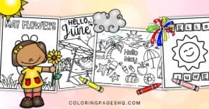 Months of the Year Coloring Pages (Free PDF Printables) - Coloring Pages HQ