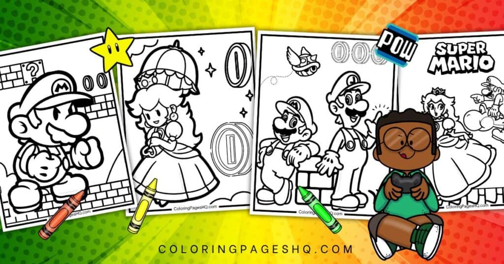 Super Mario Coloring Pages (Free PDF Printables) - Coloring Pages HQ